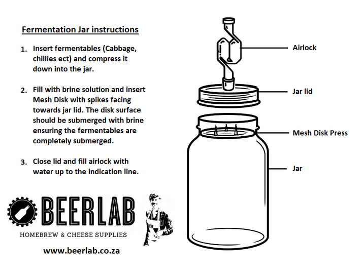 3L Fermentation Jar – BeerLab Home Brew Supplies