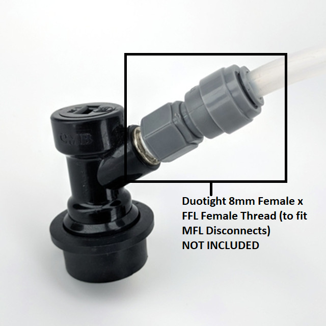 Ball Lock Disconnect MFL (Black/Liquid) – BeerLab Home Brew Supplies